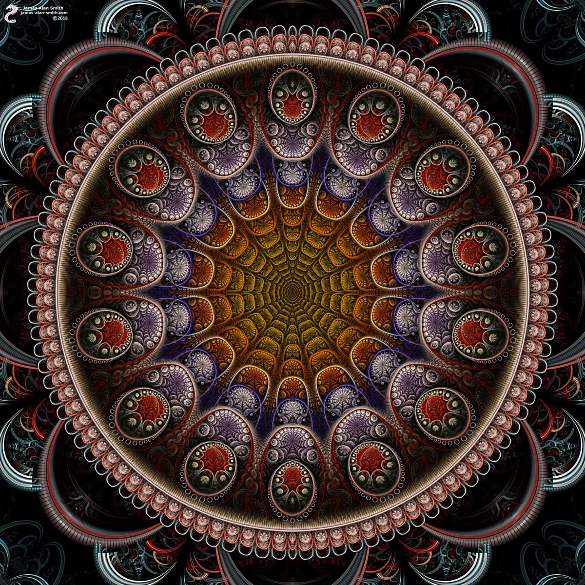 Cosmic Metamorphosis Mandala by James Alan Smith – James Alan Smith